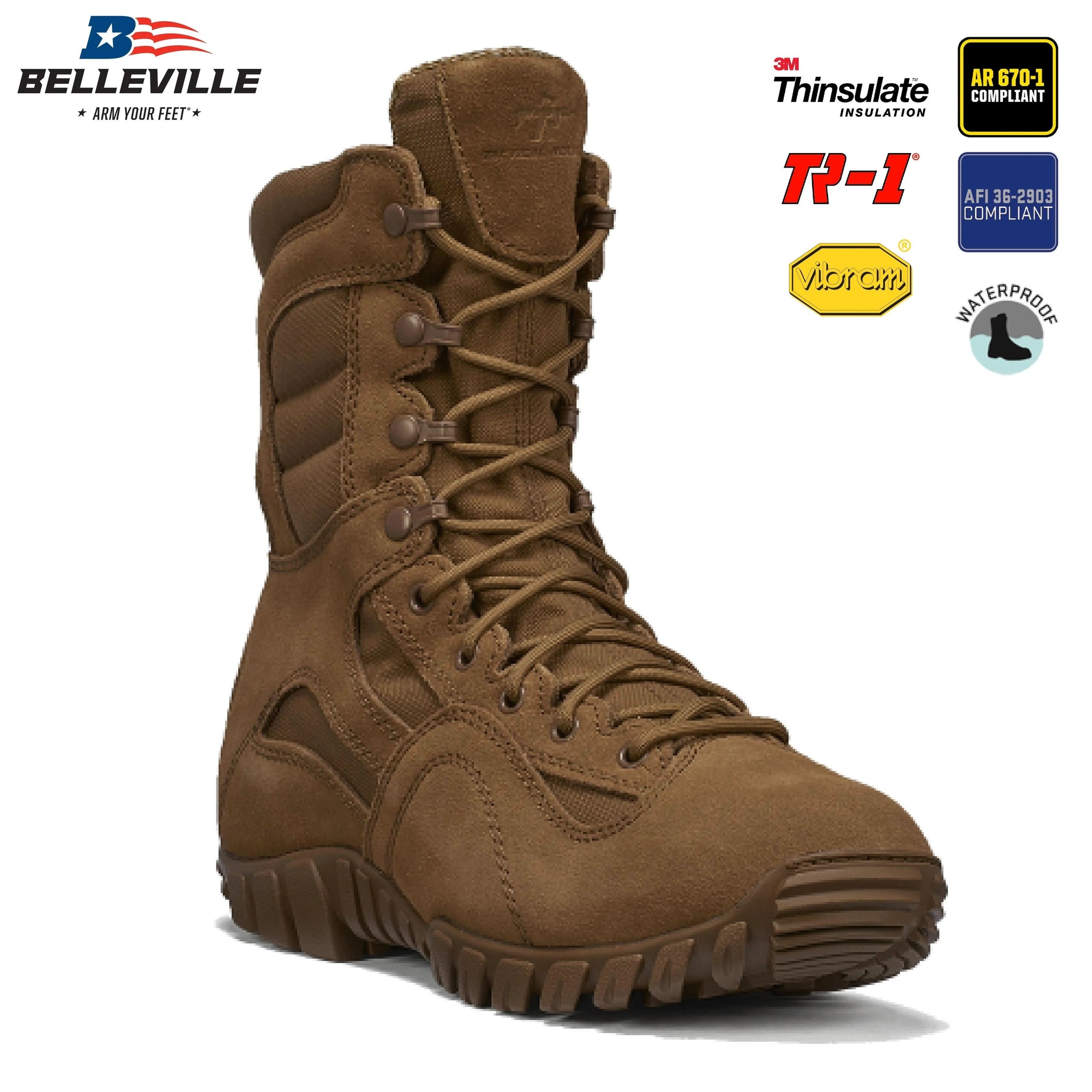 נעליים טקטיות | BELLEVILLE KHYBER TR550 – מגף צבאי רב-שטח